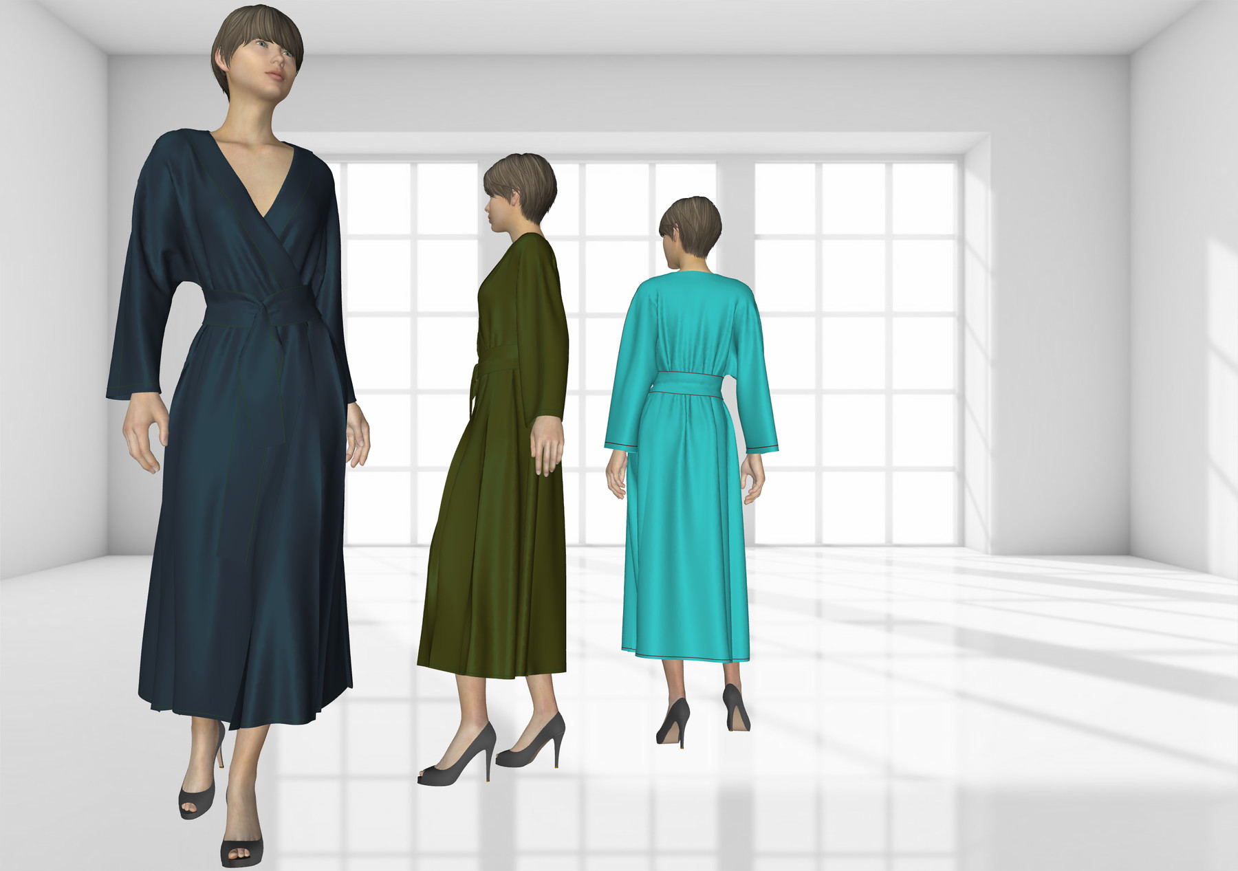 ArtStation - -Marvelous design dress robe-