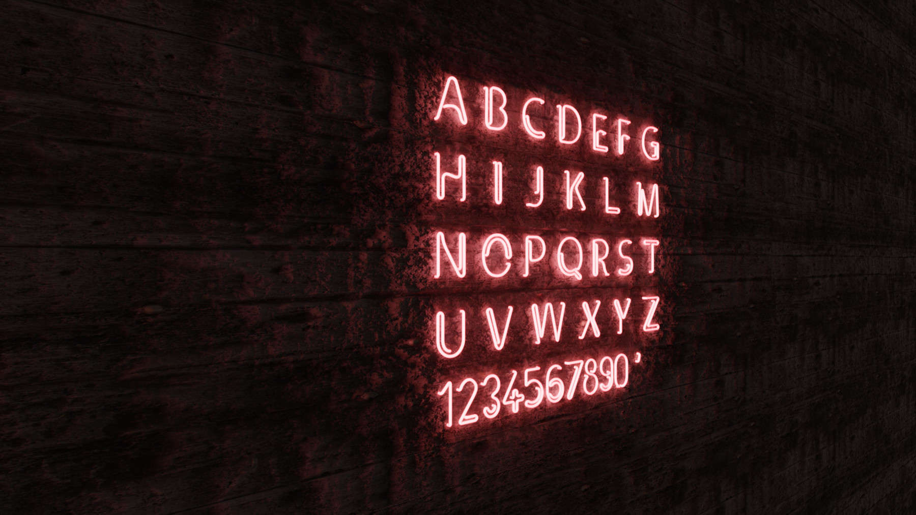 ArtStation - Neon letters and numbers | Resources