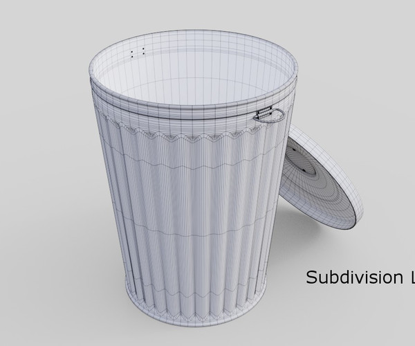ArtStation - Dustbin 3 Textured | Game Assets