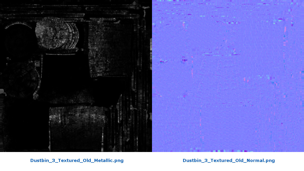 ArtStation - Dustbin 3 Textured Old | Game Assets