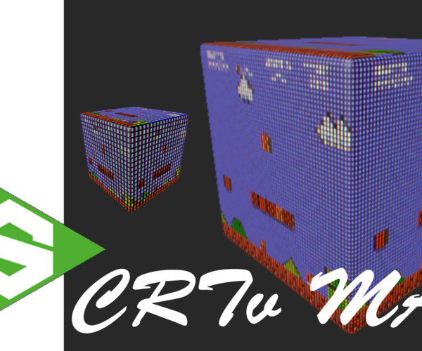 ArtStation - CRTv Screen Material | Resources