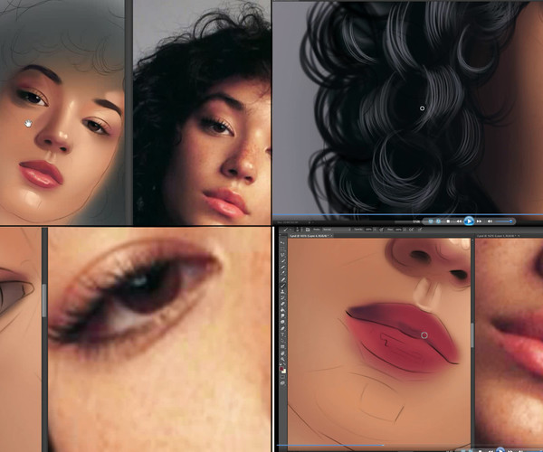 ArtStation - Portrait Painting in Photoshop Video Tutorial | Tutorials