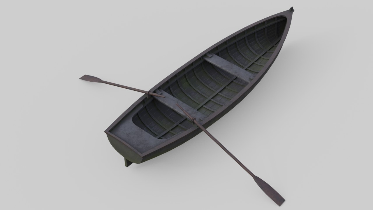 ArtStation - Rowboat 1A | Game Assets