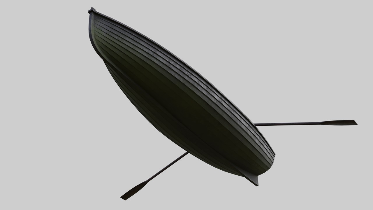 ArtStation - Rowboat 1A | Game Assets