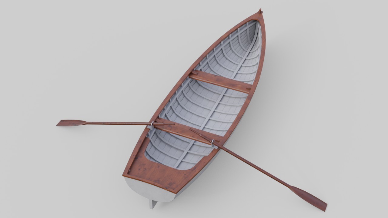 ArtStation - Rowboat 1B | Game Assets