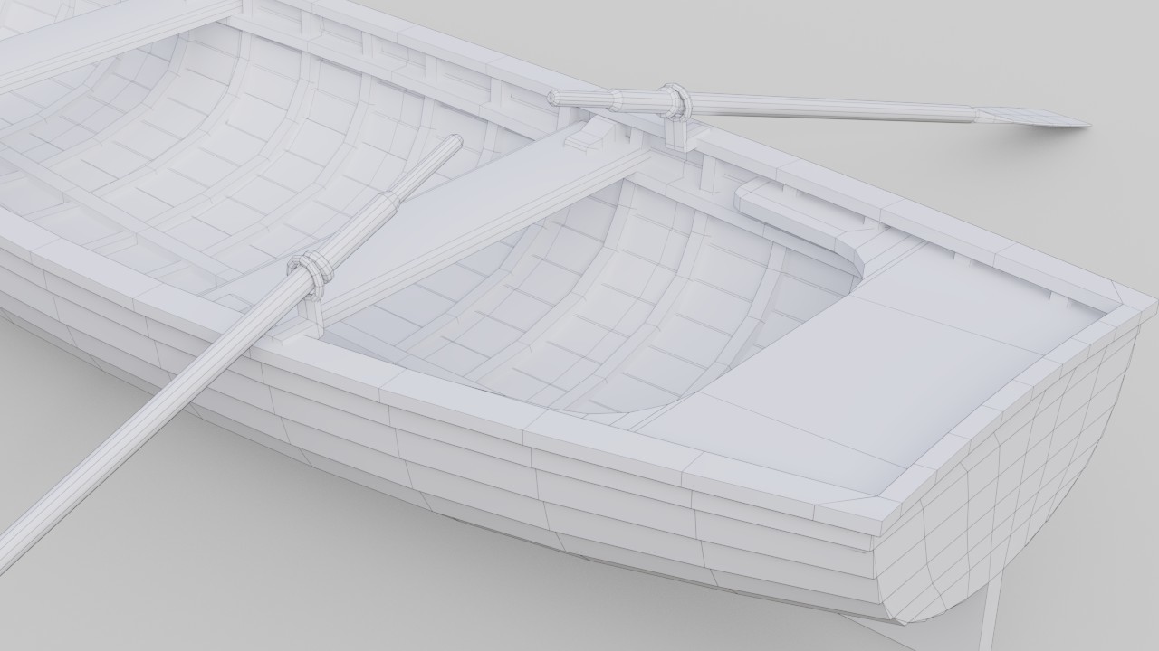 ArtStation - Rowboat 1B | Game Assets