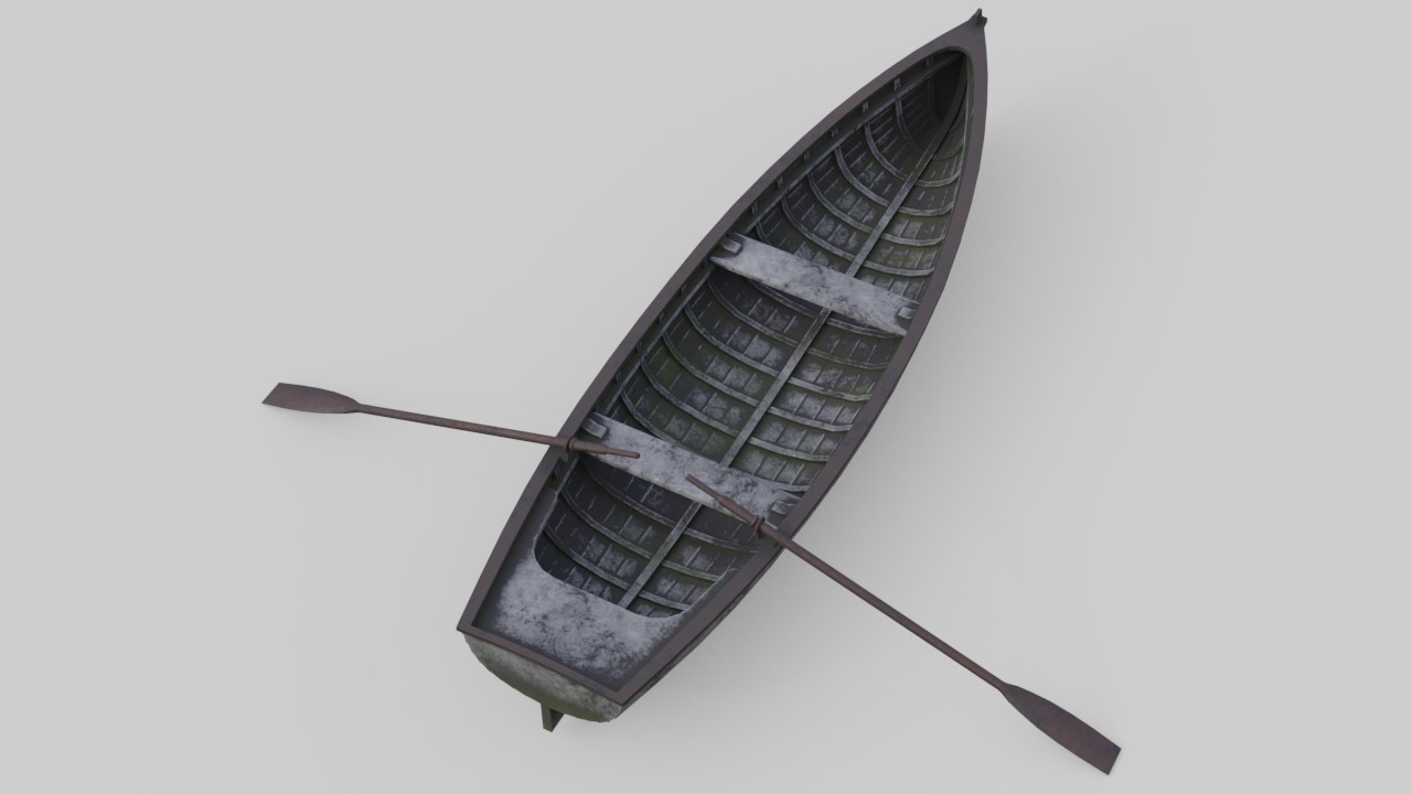 ArtStation - Rowboat 1C | Game Assets