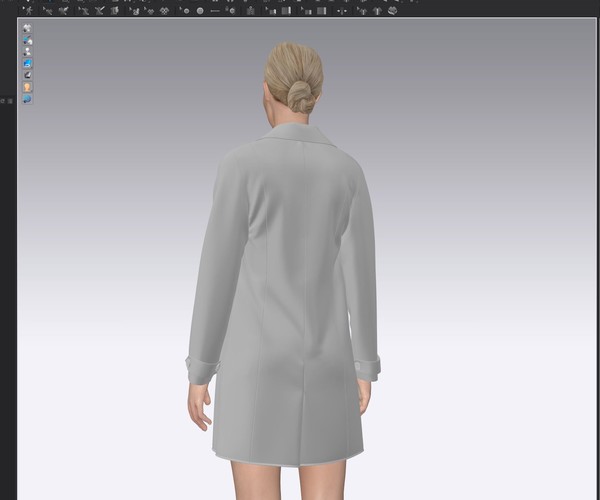 ArtStation - Classic Coat, Marvelous designer, Clo3d | Resources