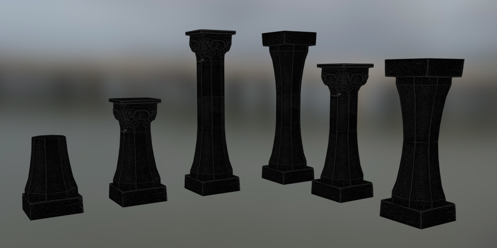 ArtStation - Blue Column | Game Assets