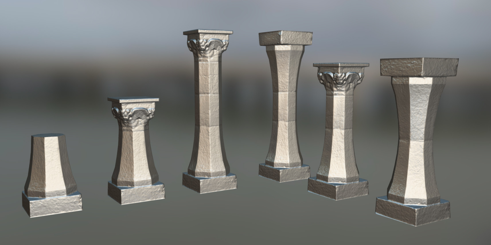 ArtStation - Blue Column | Game Assets