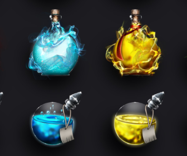 ArtStation - RPG POTION ICONS SET #1 | Game Assets