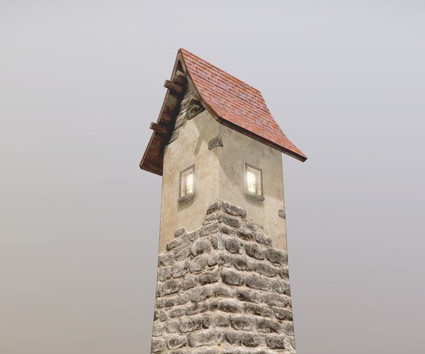 ArtStation - Medieval DRAGON Towers with general texture set 8k | Resources