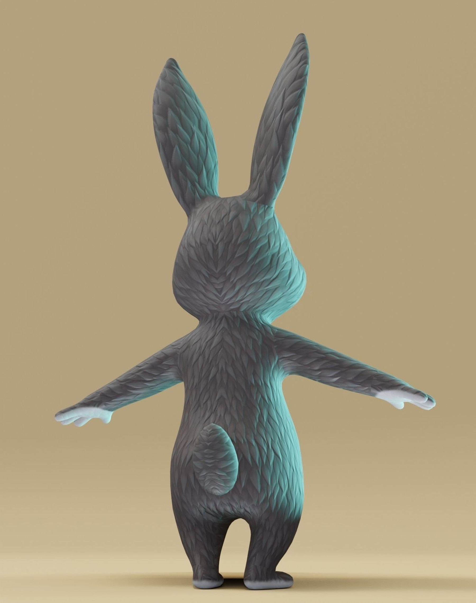 ArtStation - Cartoon Bunny 3D Model | Game Assets