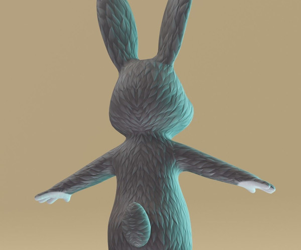 ArtStation - Cartoon Bunny 3D Model | Game Assets
