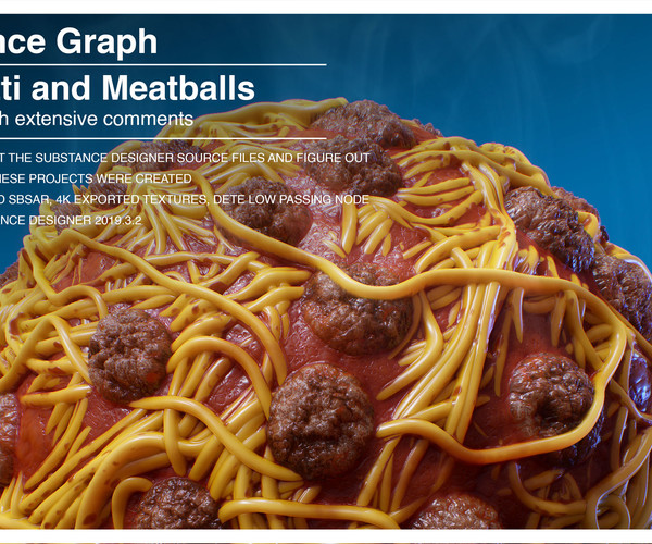 ArtStation - Substance Graph | Spaghetti and Meatballs | Resources