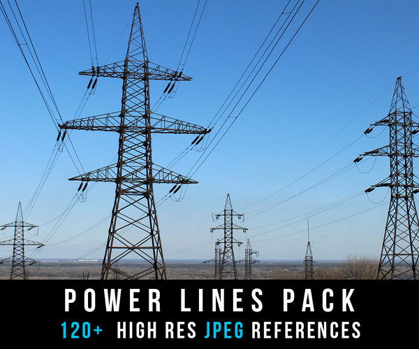 ArtStation - Power Lines Pack | Resources