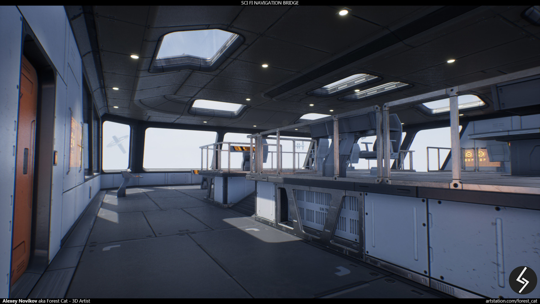 ArtStation - Sci Fi Navigation Bridge - UE4 Modular Environment | Game Assets