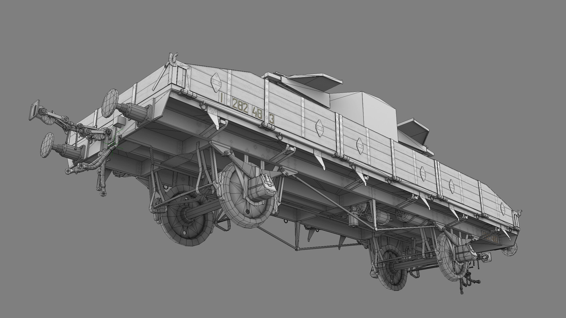 ArtStation - Armored Train SPU-BP Railway Anti-aircraft Platform ...