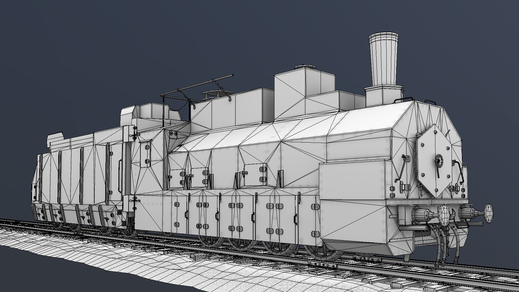 ArtStation - Armored Train PR-35 Locomotive | Resources
