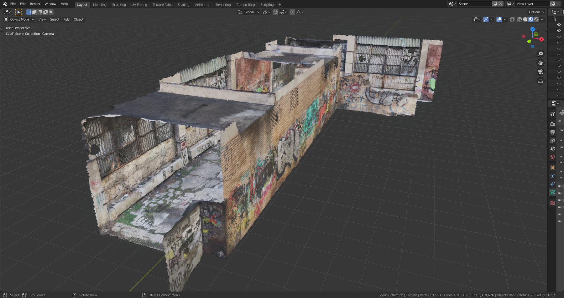 ArtStation - Abandoned building - Photoscanned 3D model | Game Assets
