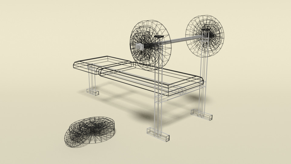 ArtStation - Low Poly Cartoon Weight Bench | Resources