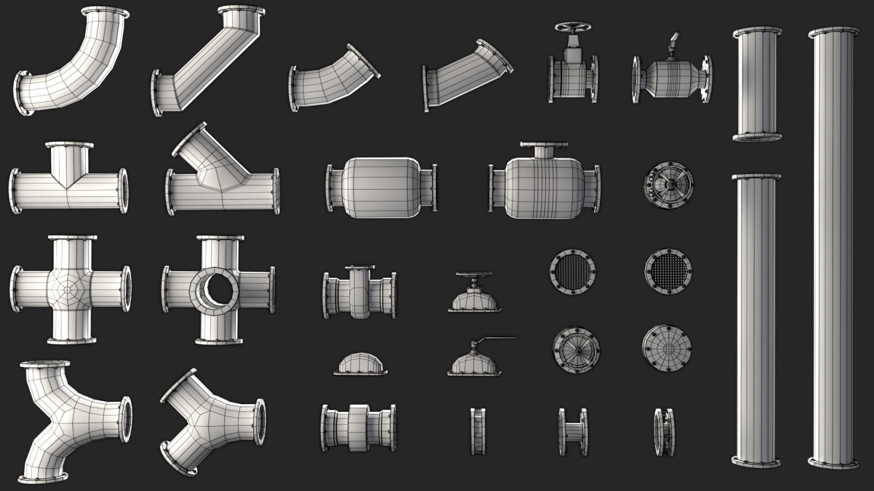 ArtStation - Pipes Pack - Updated and Expanded Release | Resources