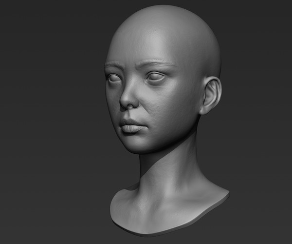 ArtStation - 3d Printable Female Head 2 | Resources