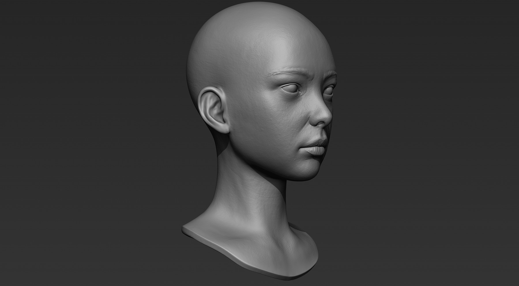 ArtStation - 3d Printable Female Head 2 | Resources