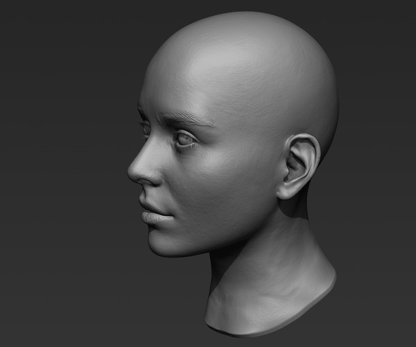 ArtStation - 3d Printable Female Head 3 | Resources