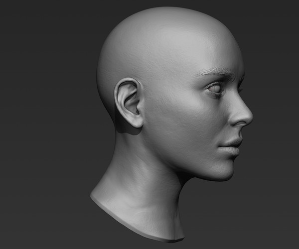 ArtStation - 3d Printable Female Head 3 | Resources
