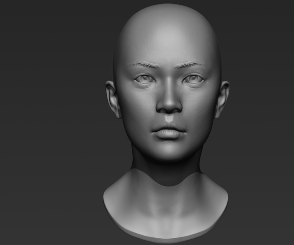 ArtStation - 3d Printable Female Head 6 | Resources
