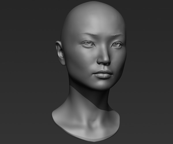 ArtStation - 3d Printable Female Head 8 | Resources