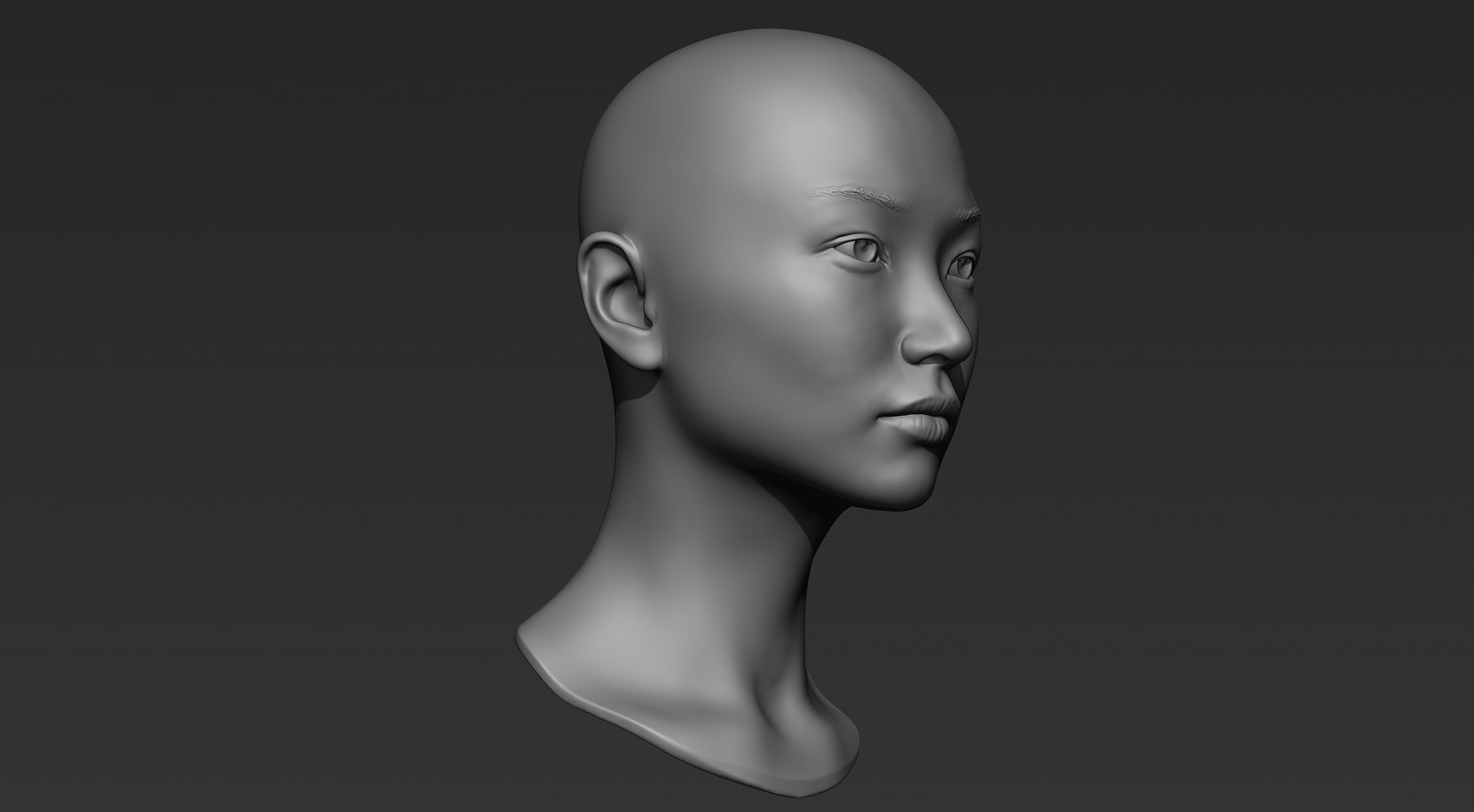 ArtStation - 3d Printable Female Head 8 | Resources