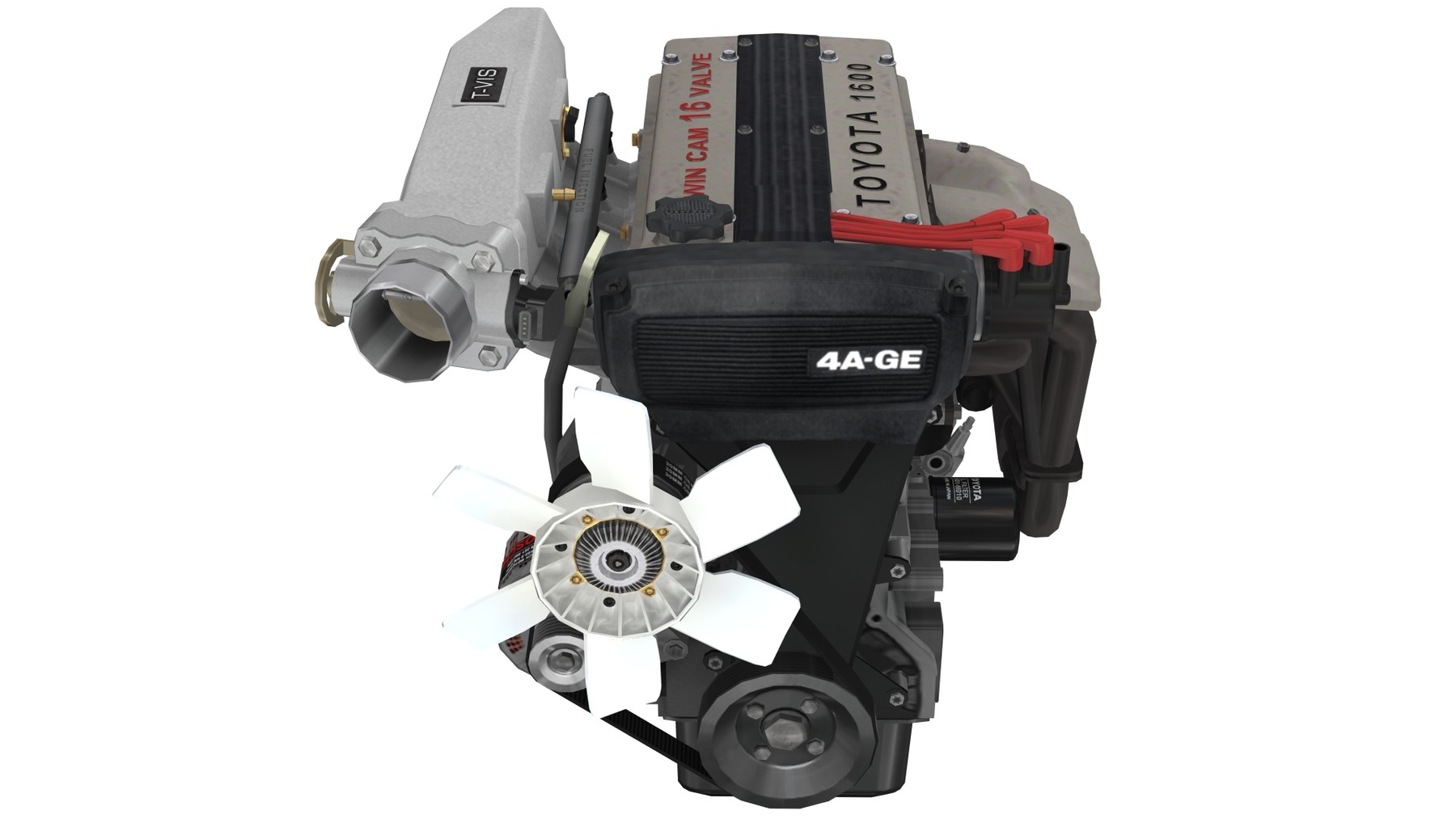 ArtStation - Toyota 4A-GE 1.6L Redtop engine model | Resources