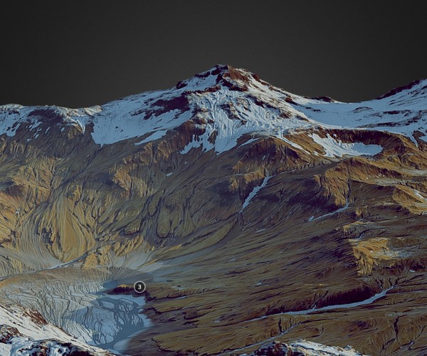 ArtStation - Frozen Mountains - World Machine 3D model | Resources