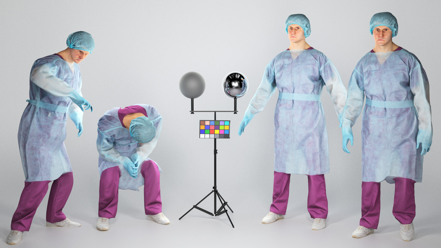 ArtStation - Animated surgical doctor in sterile gloves and hat 85 ...