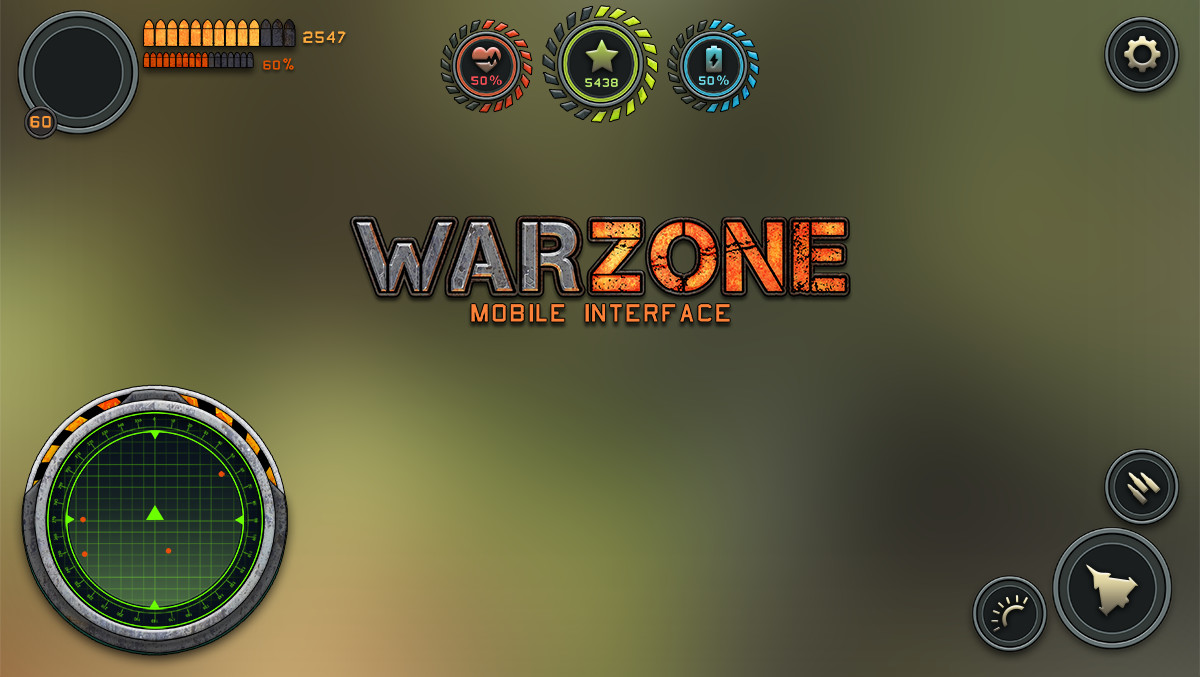 ArtStation - [UIFBRCA] WarZone - Military Mobile UI Set | Game Assets