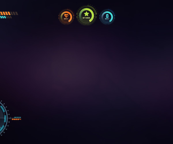 ArtStation - [UIFBRCA] Invasion Futuristic UI Kit | Game Assets