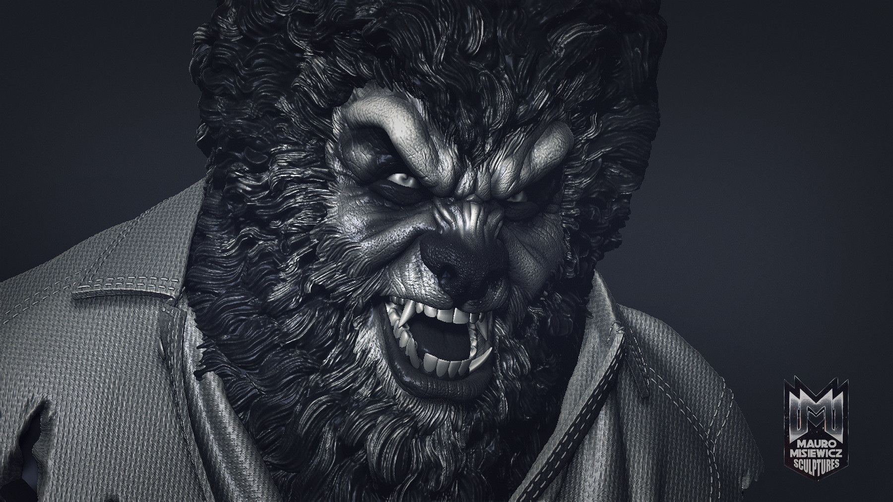 ArtStation - Wolfman bust 3D printable figure | Resources