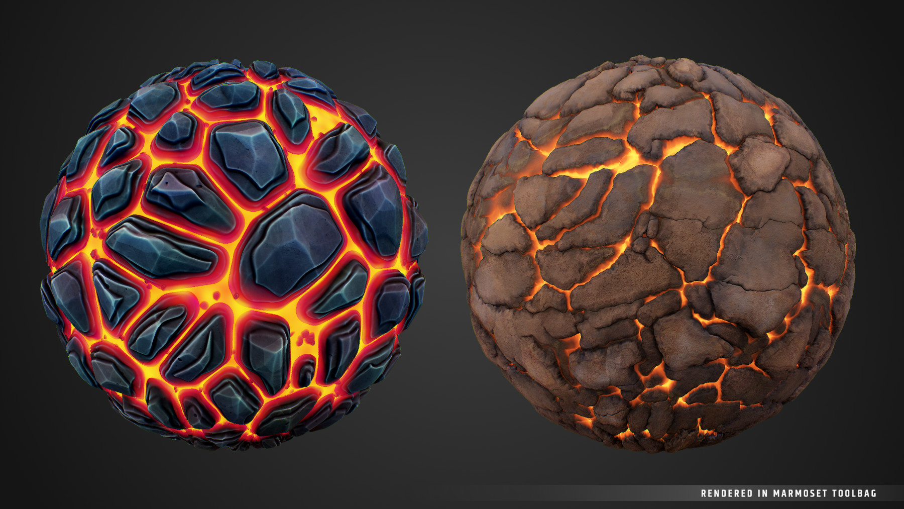 ArtStation - Stylized Fantasy Fire Shore Material Pack | Game Assets