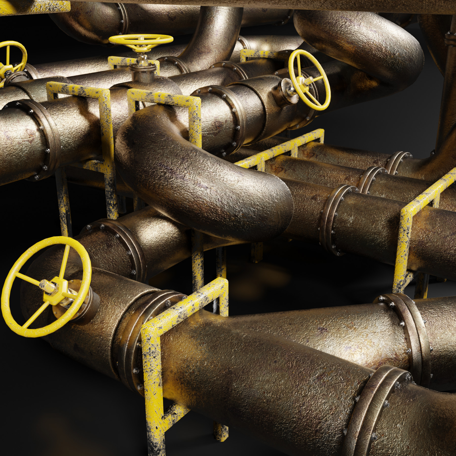 ArtStation - Pipes Module | Unity Ready (FBX, Unity Package) | Game Assets