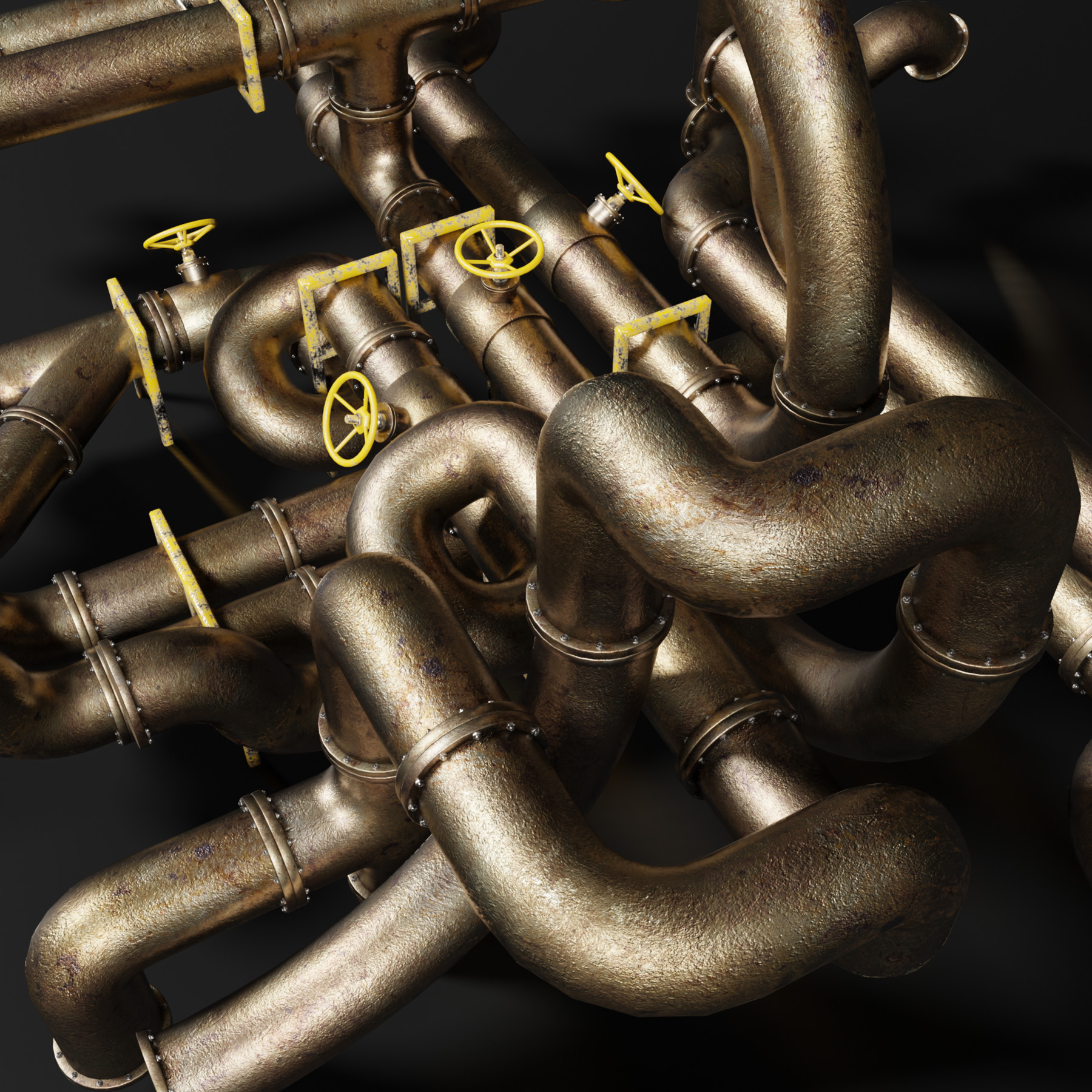 ArtStation - Pipes Module | Unity Ready (FBX, Unity Package) | Game Assets