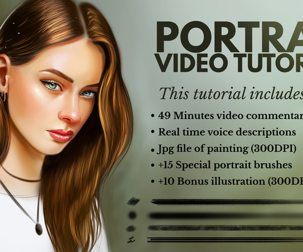 ArtStation - Portrait Painting In Photoshop - Video Tutorial | Tutorials