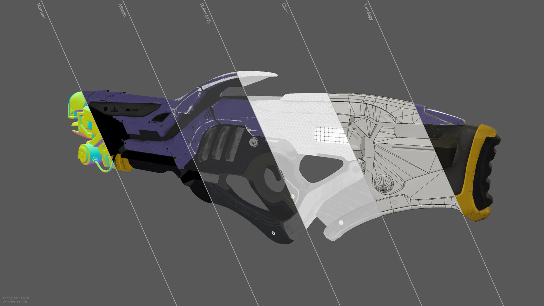 ArtStation - Alien Gun Game redy | Game Assets