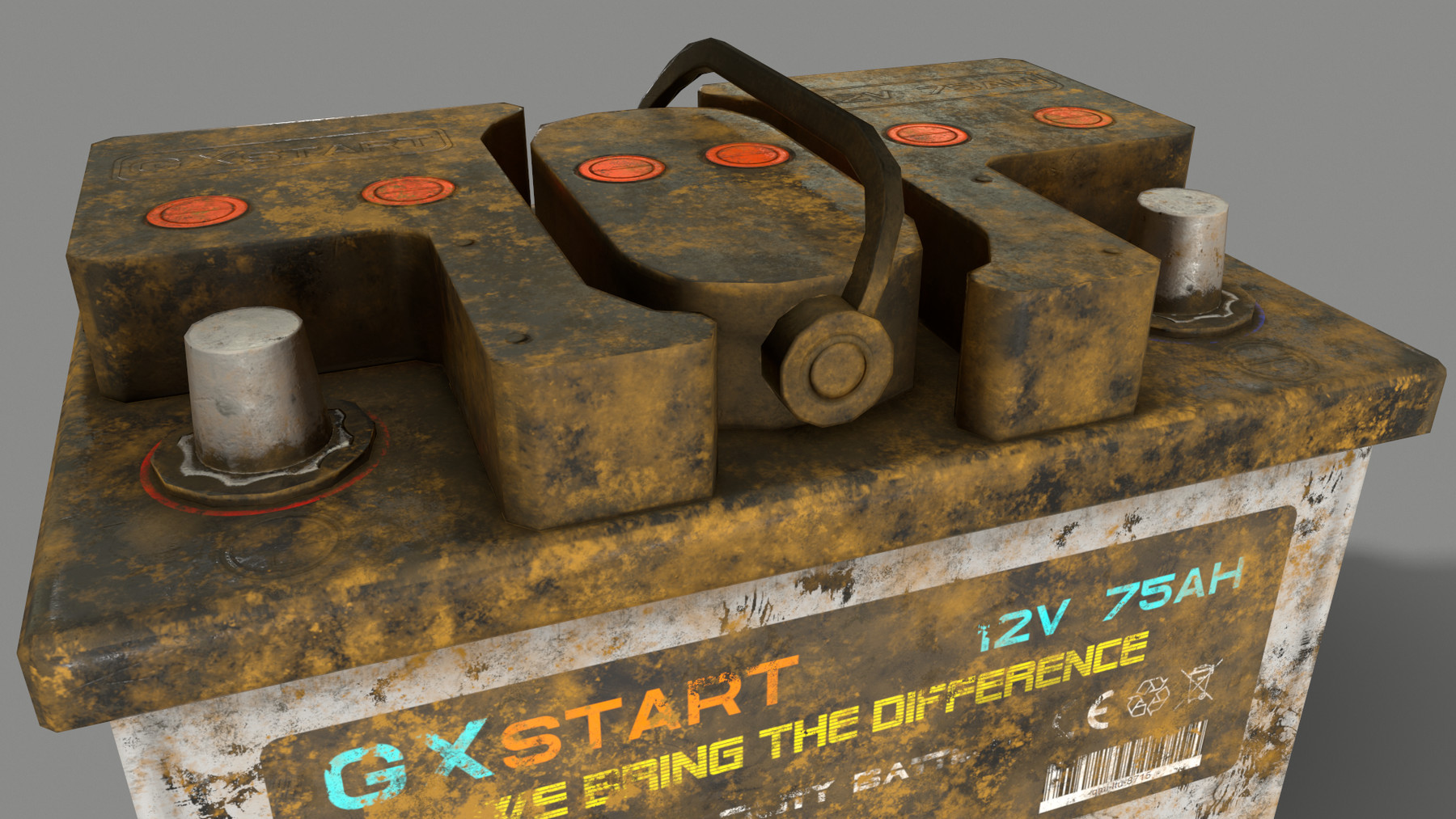 ArtStation - PBR Car Battery - White | Game Assets