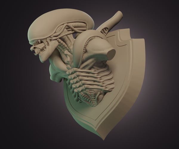 ArtStation - 3D Printable Xenomorph Trophy | Resources
