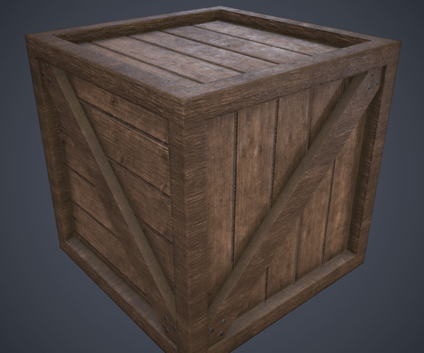 ArtStation - PBR Wooden Crate A | Game Assets