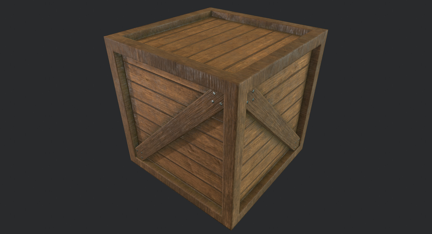ArtStation - PBR Wooden Crate B | Game Assets