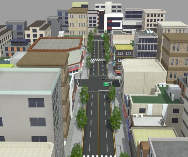 ArtStation - City Town 3D | Game Assets