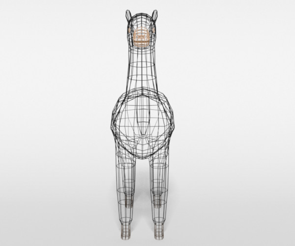 ArtStation - Low Poly Cartoon Alpaca | Resources